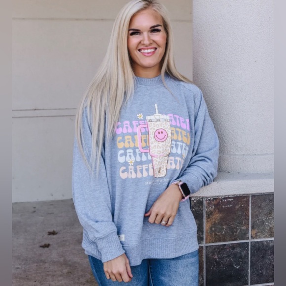 Simply Southern | Tops | Various Sizes Simply Southern Caffeinated Long ...